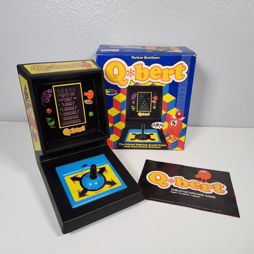 VTG 1983 Parker Brothers Q-Bert Tabletop Arcade Game Works W/Original ...