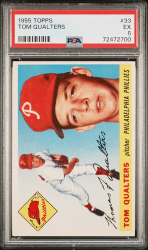 Tom Qualters - 1955 Topps #33 - PSA 5 | eBay