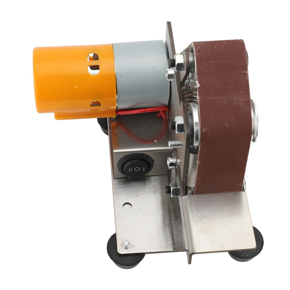 Mini Belt Sander Adjustable Angle Vertical Belt Sanding Benchtop Belt ...