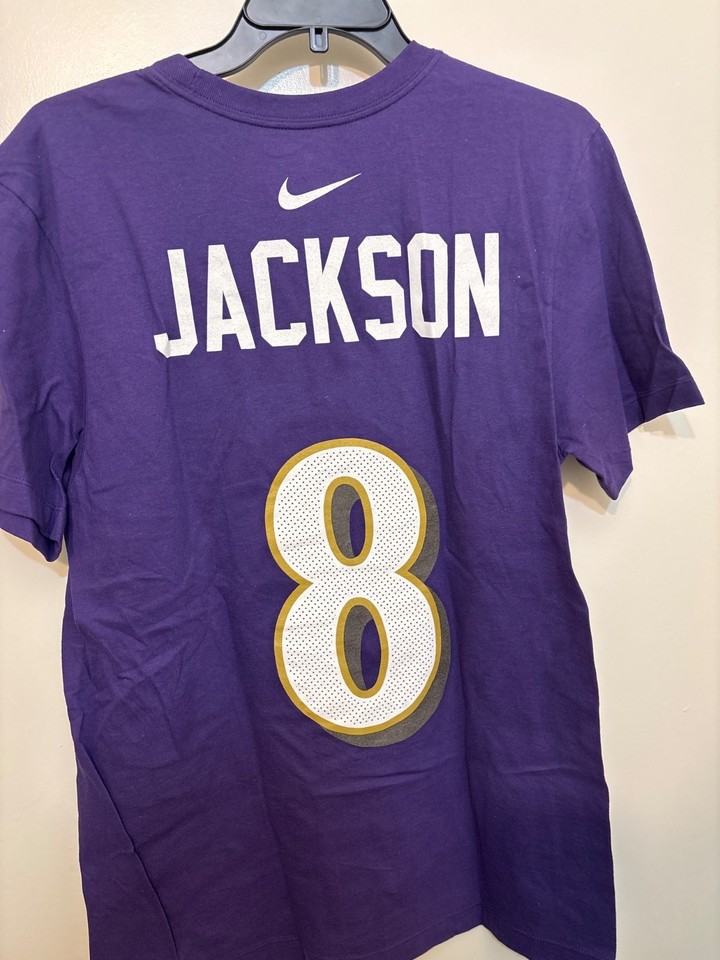 NFL BALTIMORE RAVENS LAMAR JACKSON NIKE NAME & NUMBER T-SHIRT | eBay