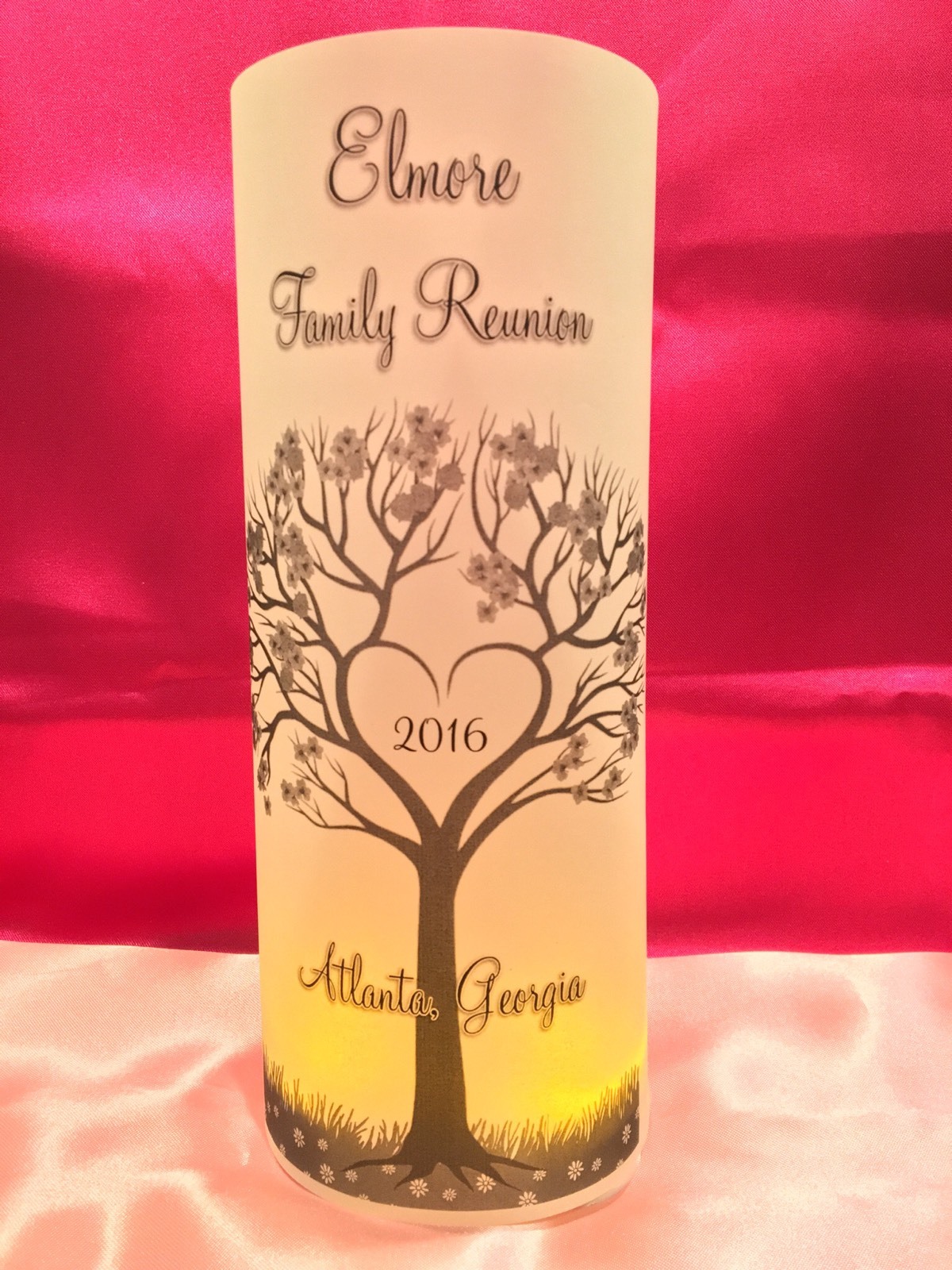 10 Personalized Family Reunion Vellum Luminaries Table Centerpieces ...