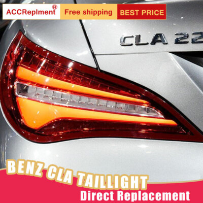 For Mercedes-Benz CLA LED Tail Light Assembly Red Color LED Rear Lamps ...