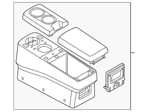 Genuine Nissan Console Assembly 96950-1JA0C | eBay