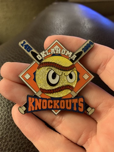 Vintage Oklahoma Knockouts Softball Silver Tone Enamel Lapel Pin (GW7 ...