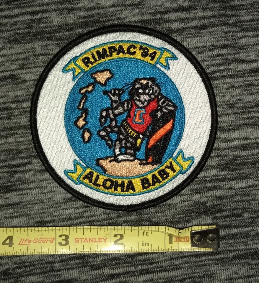 US Navy Tomcat ALOHA BABY RIMPAC '84 USN Military Navy Patch | eBay