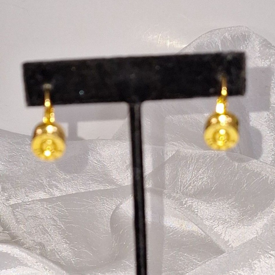 Women's Earrings Bullet Shell Gold Tone Shotgun Cartridge 40 Cal ...