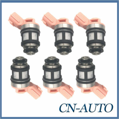 6Pcs Fuel Injectors For Nissan Navara D21 D22 3.0L VG30E Pathfinder 3 ...