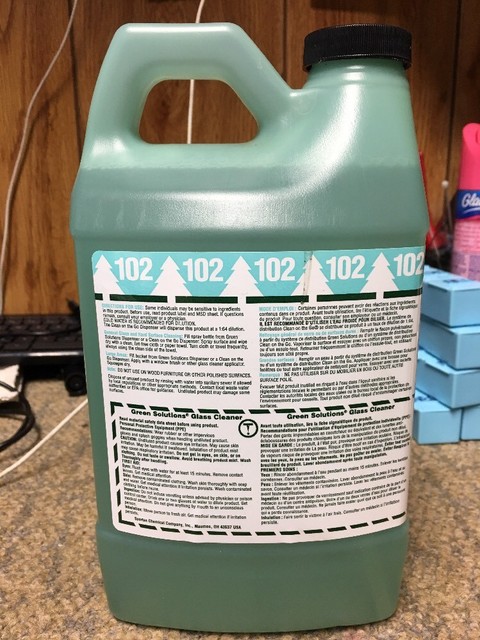 Spartan Clean on The Go Green Solutions 102 Glass Cleaner. 3512. 67.6oz ...