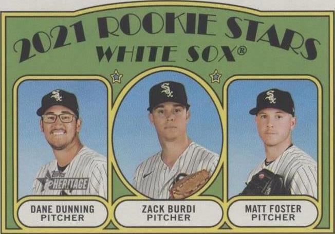 2021 Topps Heritage - Rookie Stars Dane Dunning, Zack Burdi, Matt ...