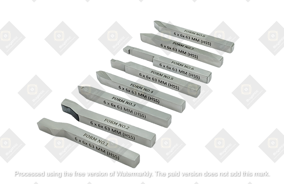 HSS M2 Grade Lathe Form Tool Set-Hard & Ground -Turning, Threading-USA ...