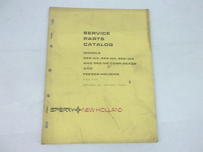New Holland Model 962-N3 962-N4 962-W4 962-N6 Corn Head Parts Catalog ...