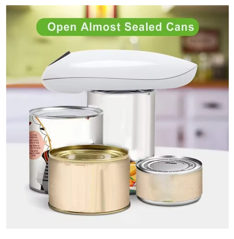 Electric Tin Can Opener Automatic One Touch Battery Operated Cooks for ...
