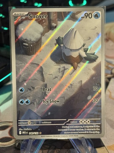 140/132 Snover - ME01 Mega Evolution - Illustration Rare NM Pokemon | eBay