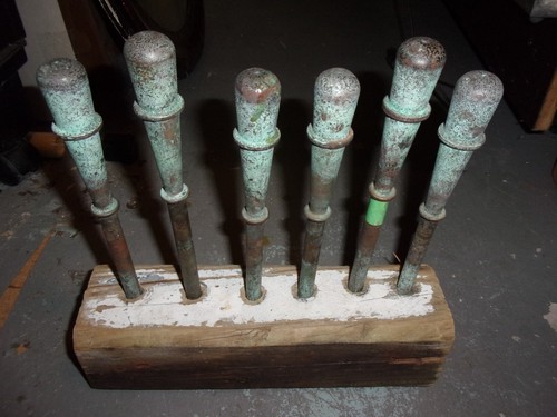 Antique Nautical Marine Bronze Belaying pin set, group | eBay