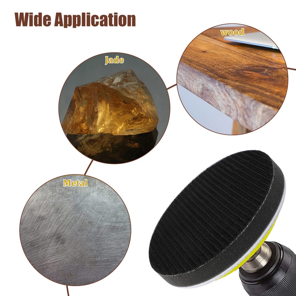 2/4Pcs 6in Soft Foam Interface Sanding Disc Hook Loop Sander Buffer ...