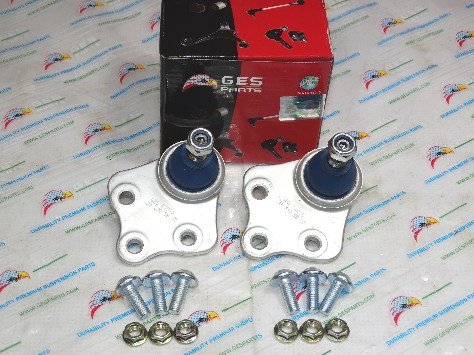 2PCS FRONT UPPER BALL JOINT LH & RH Fits Benz W211 W230 W219 E SL CLS ...