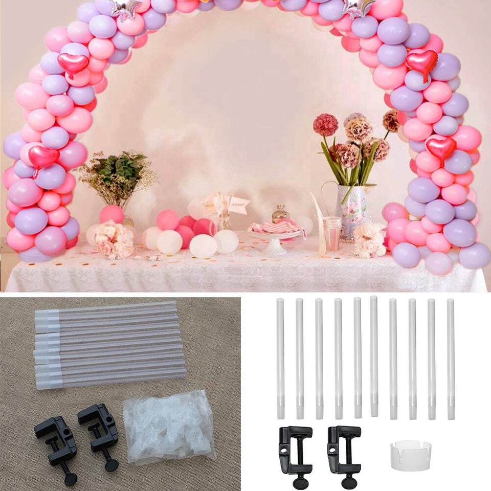 Large Table Balloon Arch Set Column Stand Base Frame Kit Wedding ...