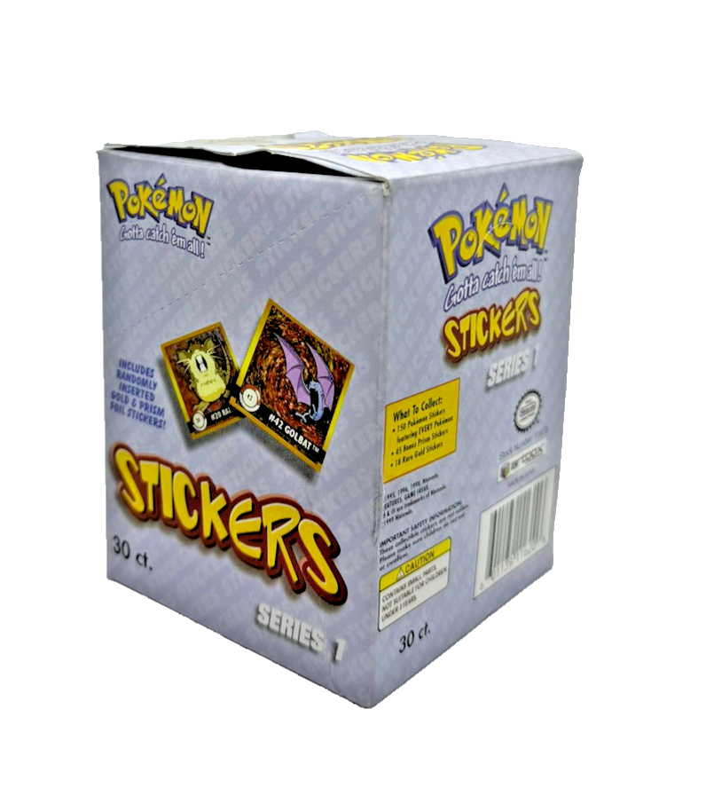 1999 Pokémon ArtBox Stickers Series 1 Display Box | Not Sealed | Minor ...