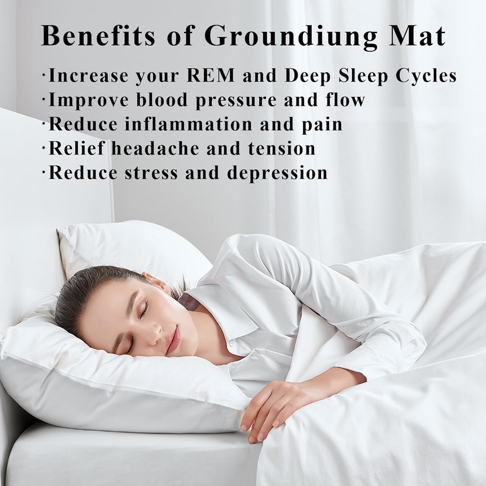 Grounding Sheets Grounding Flat Sheet for Bed with Silver Fiber ...