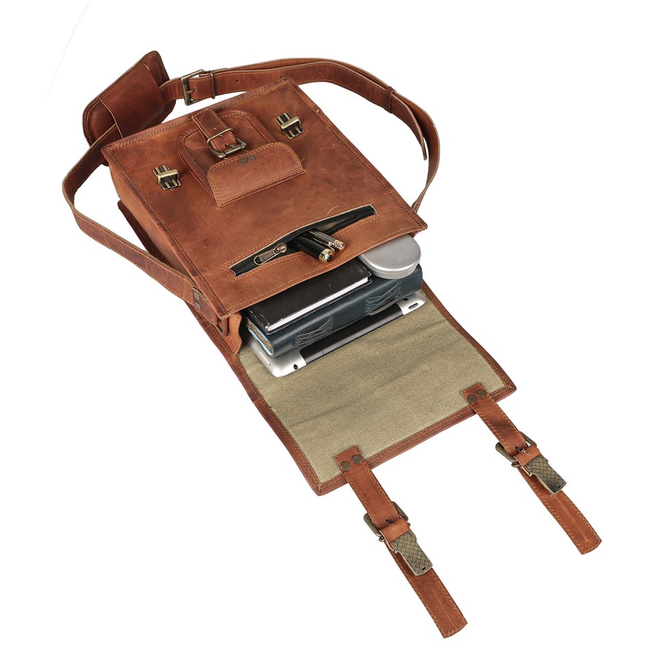 Handmade Leather Sturdy Leather satchel Ipad Messenger Bag for men and ...