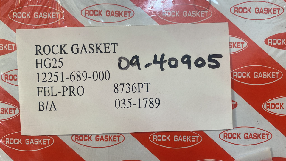 Rock Gasket Cylinder Head Gasket - 09-40905 / HG25 -Fits Honda Accord ...