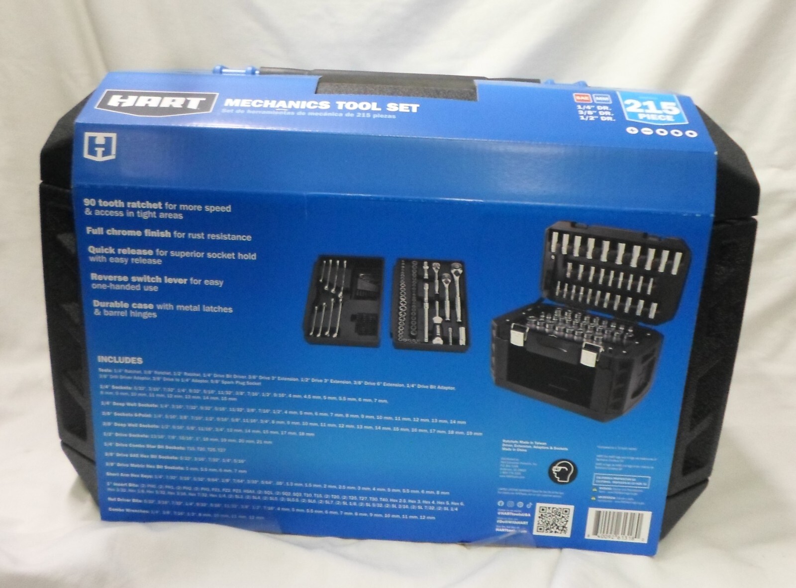 HART HHMTS404 215-Piece Mechanics Tool Set - Chrome for sale online | eBay