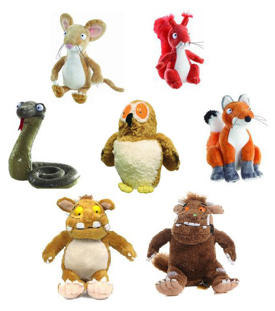 Gruffalo Character Branded Soft Toys Stickman, Fox, Squirrel, Snake ...