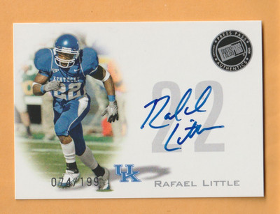 Rafael Little Kentucky Wildcats AUTO 2008 Press Pass Autographs Silver ...