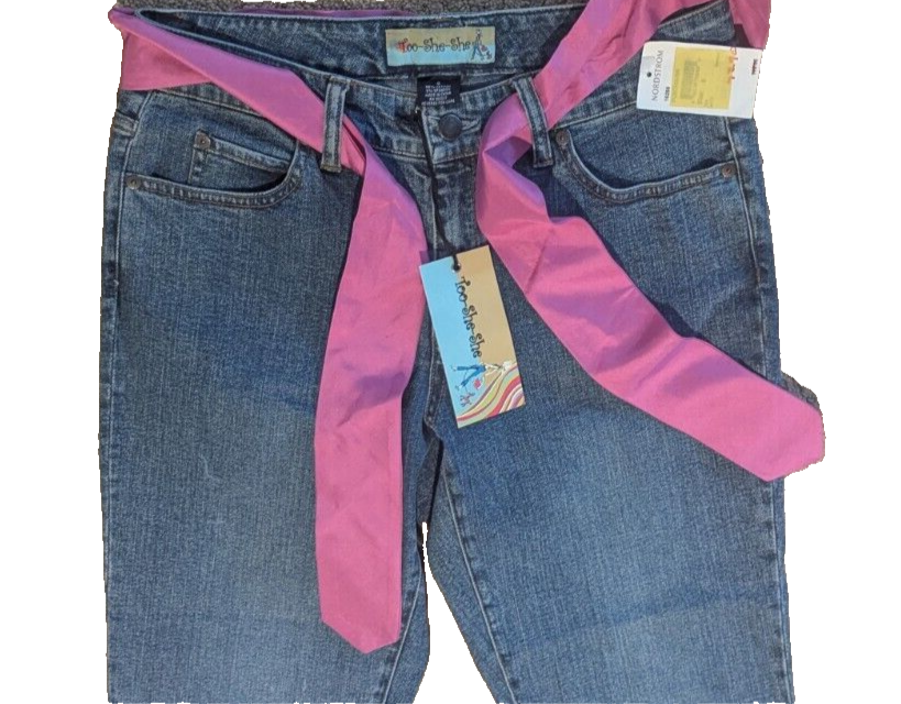 TOO SHE SHE Straight Leg Fit Women's size 8 Medium Wash Blue Denim ...