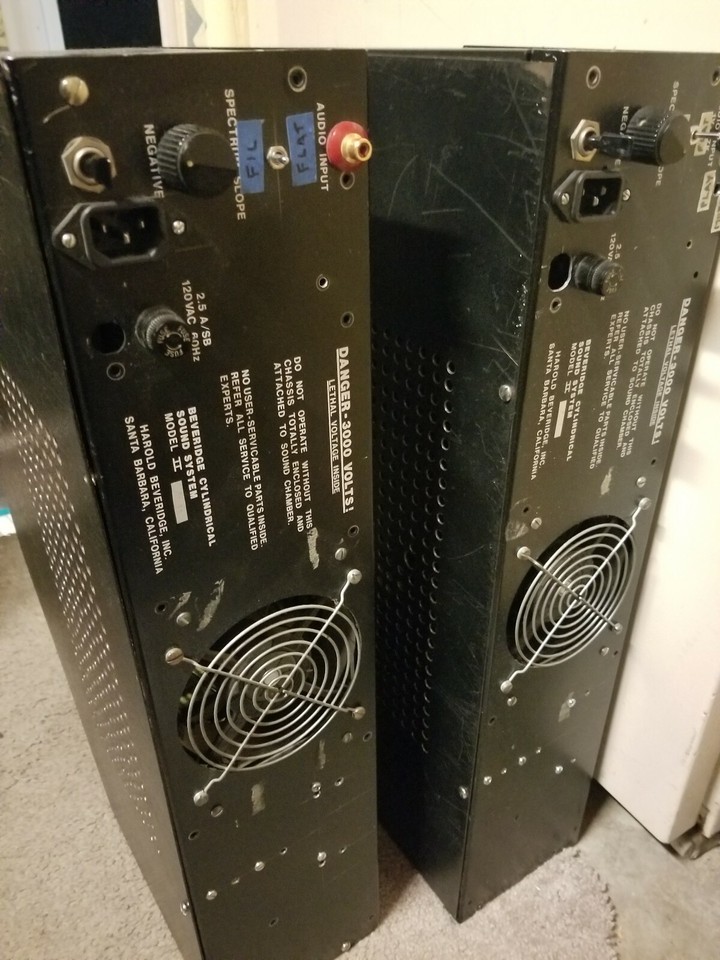 **Ultra RARE - Harold Beveridge Speakers with Amps - Beveridge Audio ...