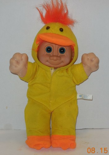 Vintage Troll Kidz Russ Berrie Trolls 12" Doll in Chick Chicken Costume ...