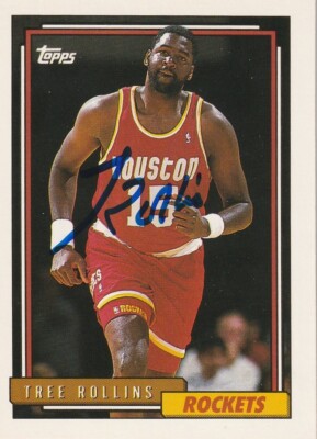 TREE ROLLINS HOUSTON ROCKETS SIGNED 1992 TOPPS CARD #311 | eBay