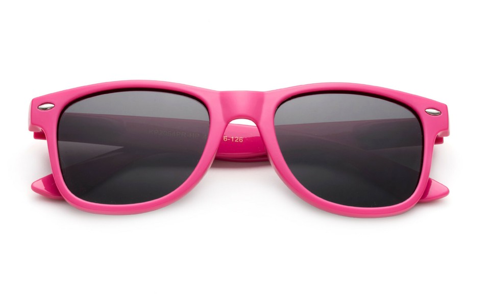 Kids Sunglasses Polarized Girls Pink Frame Cute Classic Retro 1-6 Years ...