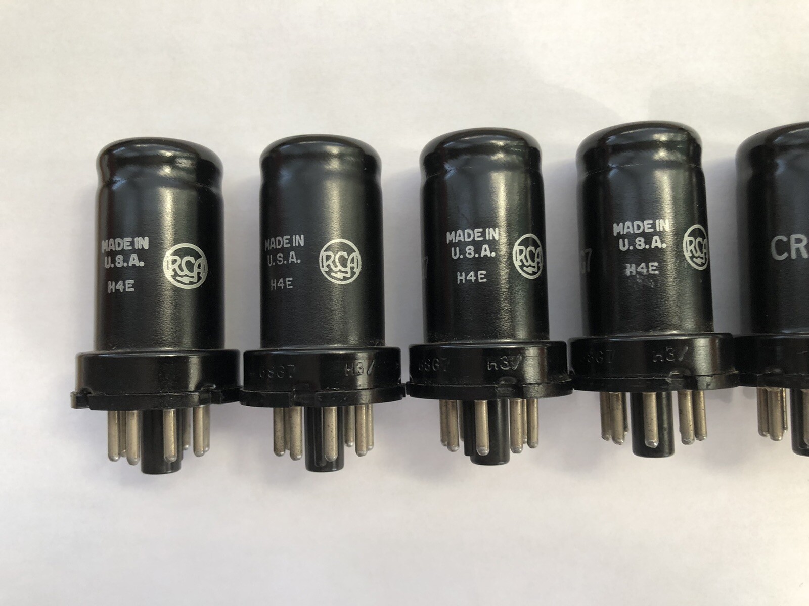 Vintage Lot Of 7 1944 US Army, US Navy Vacuum Tubes CRC 6SG7 VT211 | eBay