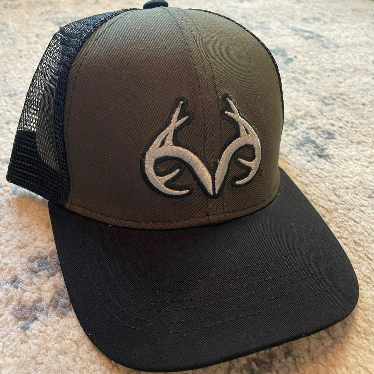 Realtree Antler Hat Black