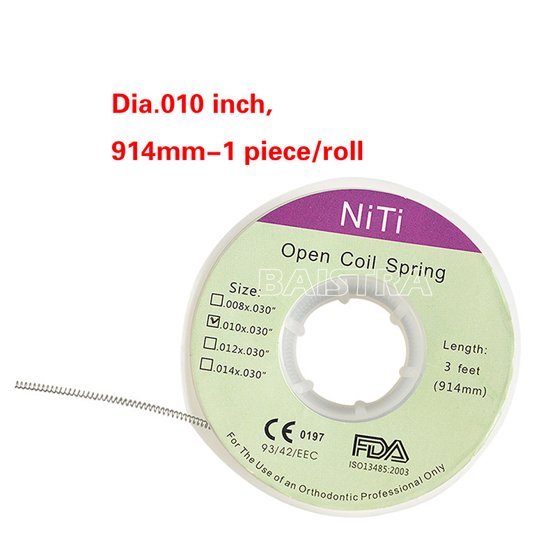 AZDENT Dental Ortodontic Niti Open Coil Springs 012*030/010*030 914mm ...