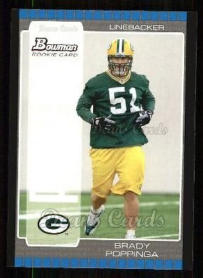 2005 Bowman #233 Brady Poppinga Packers RC 8 - NM/MT | eBay