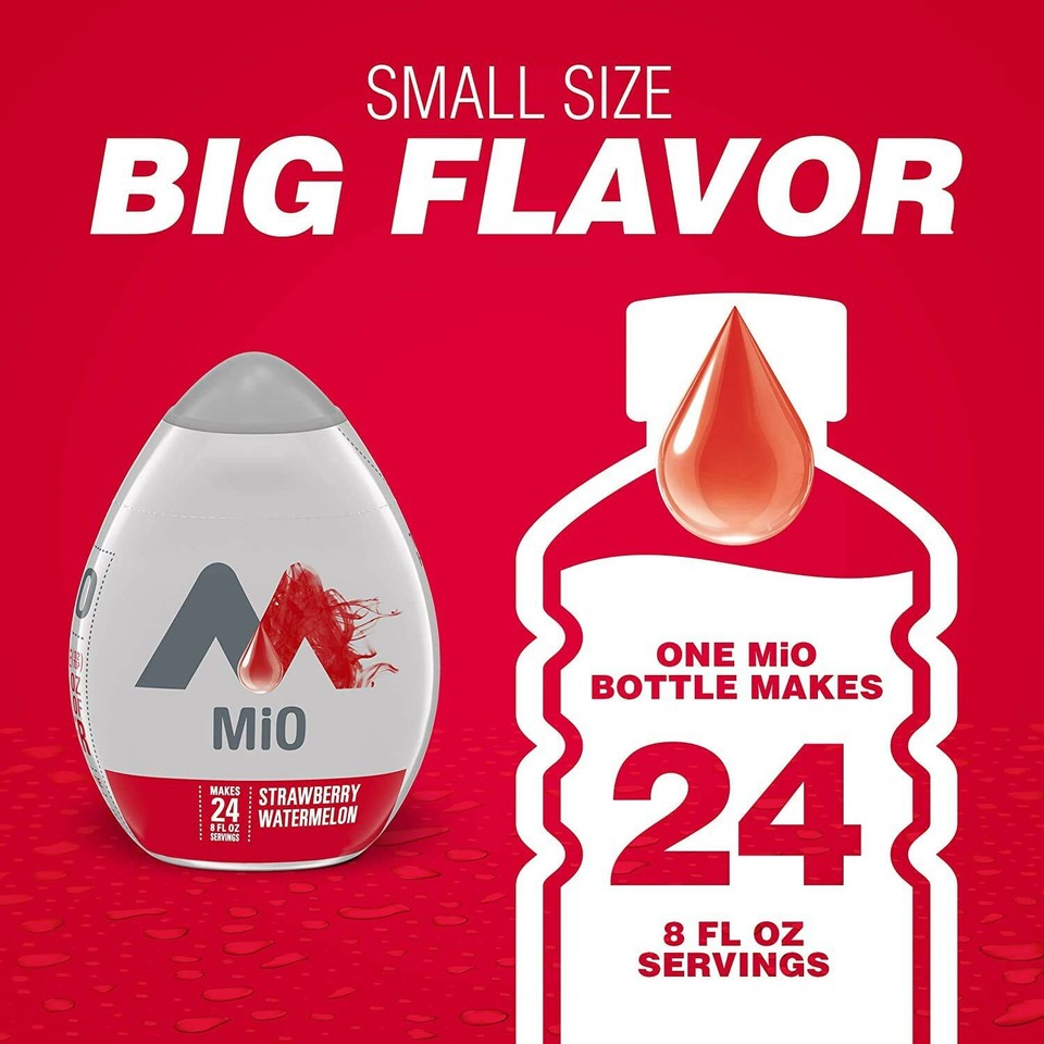 Mio Water Enhancement Drops Berry Variety Pack of 4 Flavors Strawberry ...