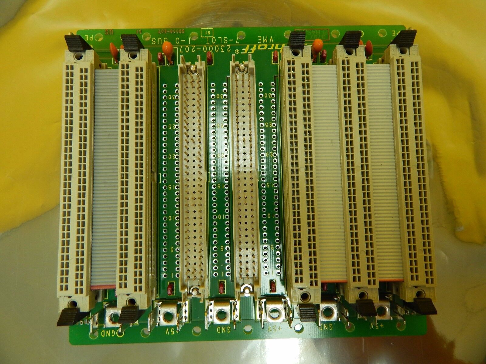Schroff 23000-207 VME 7-Slot I-O Bus Backplane PCB TEL Tokyo Electron P ...