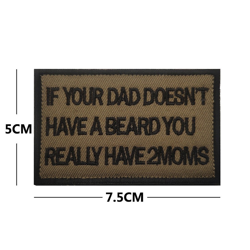 Assorted Embroidered Hook & Loop Tactical Patch Humorous & Motivational ...