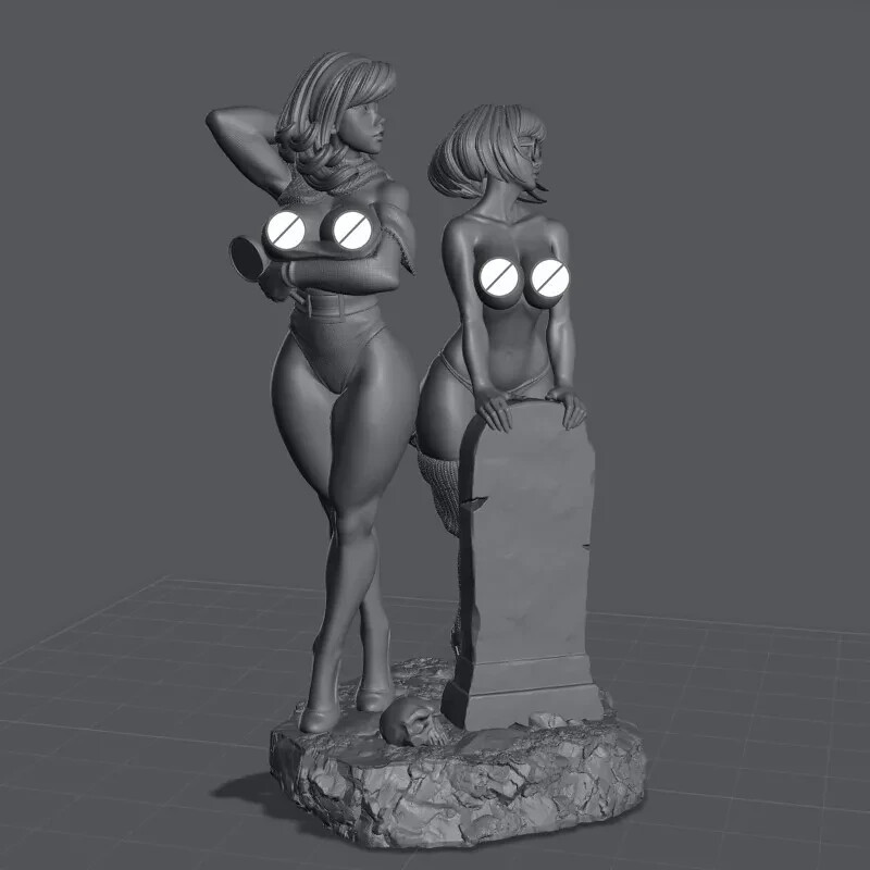 Unpainted Velma Daphne 1/24 80mm Resin Figure Model Kit 3in Sexy Velma ...