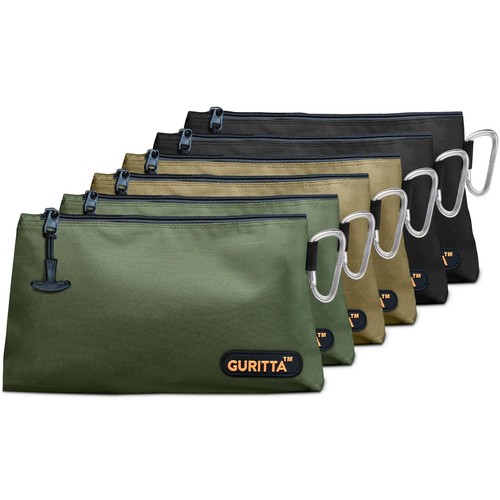 Small Tool Pouch Zipper Bag 12 inch Small Tool Bag Multi-Purpose ...