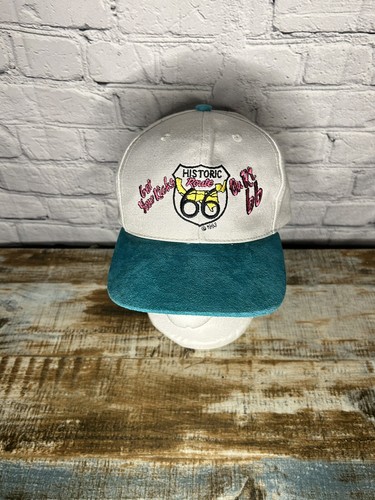 Vtg 1993 US ROUTE 66 Ball Cap Hat Mother Road Adjustable Get Your Kicks ...
