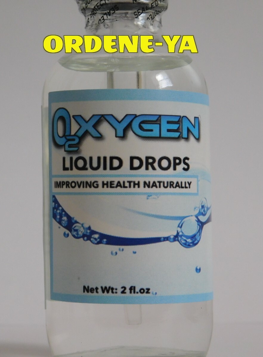 5 OXYPLUS Oxygen+ Liquid Drops 2oz Dropper Cell Stabilized Oxygen ...