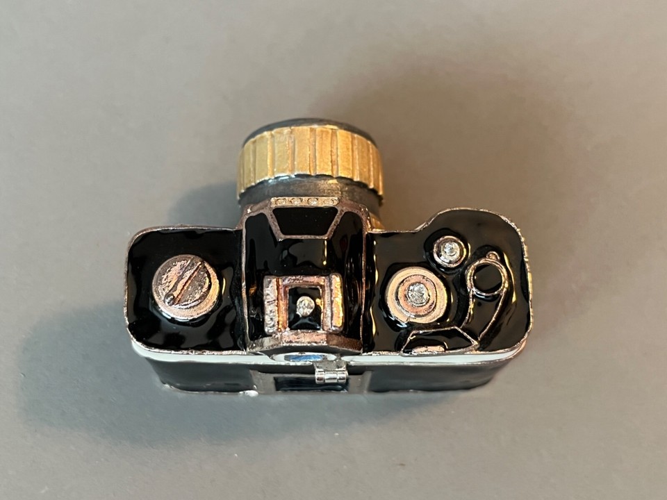 Vtg Miniature Die Cast Enamel Metal Film Camera SLR Paperweight ...
