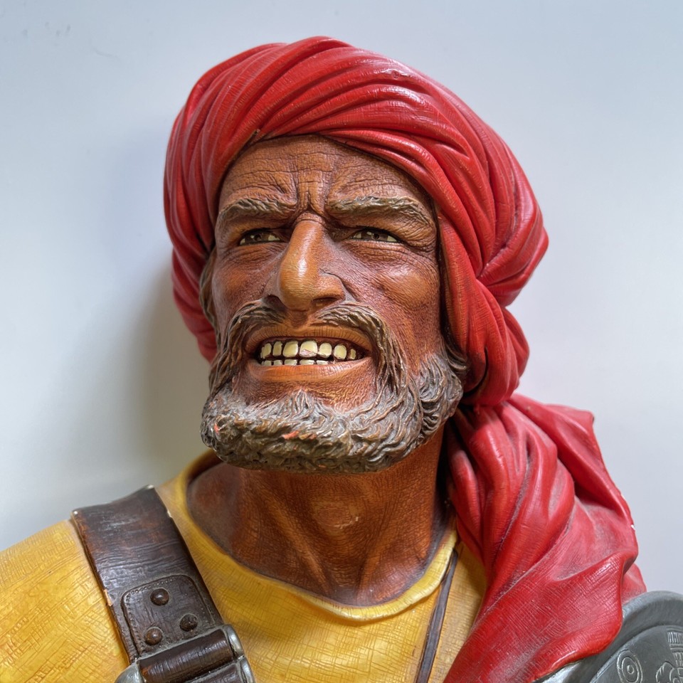 Bossoms Chalkware Wall Hanger Pathan Afghan Muslim Warrior Mountain ...