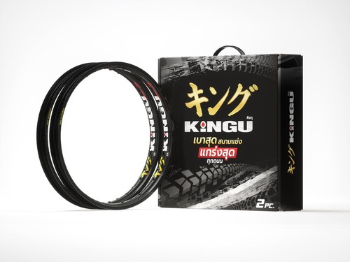 KINGU Drag Bike Alloy Rims Carbon Style Size 17"-1.20 & 18"-1.40 Front ...
