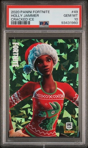 2020 Panini Fortnite Series 2 USA #49 Holly Jammer PSA 10 Cracked Ice ...