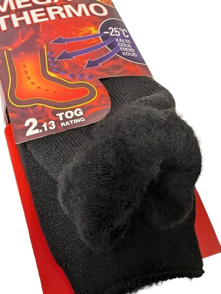 3 Pair Men' Winter Heavy Duty Heated Thermal Warm Socks Insulated Boot ...