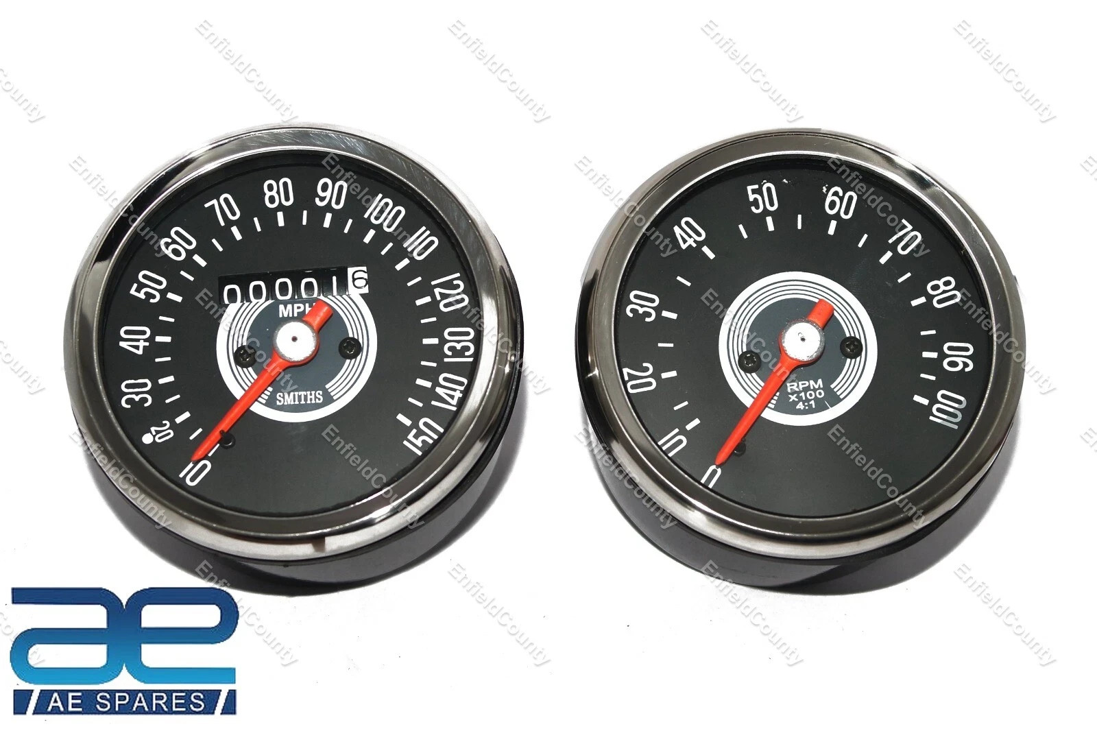 FOR NORTON TRIUMPH SMITHS REPLICA 150 MPH SPEEDOMETER RPM TACHOMETER ...